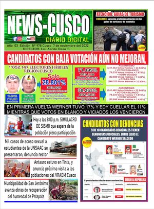 Calaméo - NEWS CUSCO 7 De Noviembre 2022