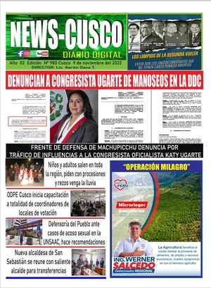 Calaméo - NEWS CUSCO 9 De Noviembre 2022