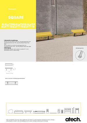 Calaméo - ATECH Sitzbank SQUARE