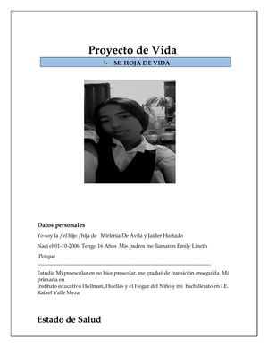 Calaméo - PROYECTO DE VIDA_EMILY HURTADO