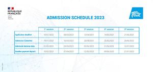 Calaméo - Admission Schedule b2023