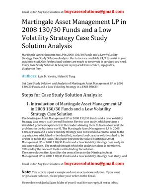 Calaméo - Martingale Asset Management LP In 2008 130 30 Funds And A Low ...