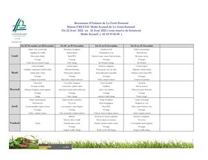 Calaméo - Menu Creche