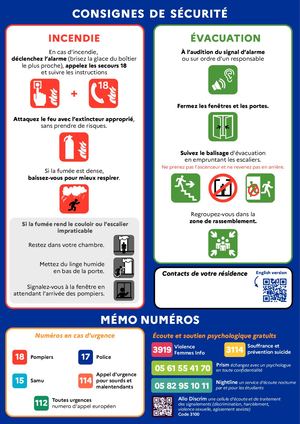 Calaméo - Affiche Consignes Sécurité Incendie Français