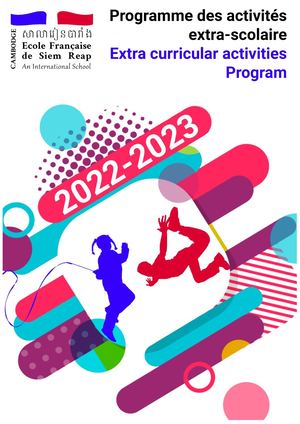 Calaméo - Programme Des Activités Extra Scolaires T2