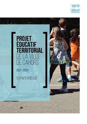 Calaméo - Projet Educatif Territorial de la Ville de Cahors 2021-2024