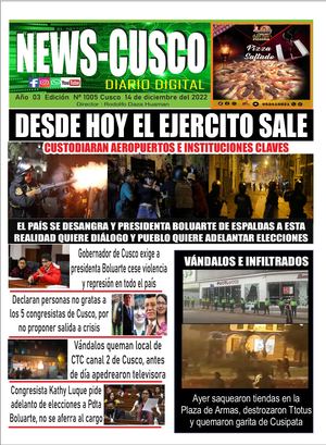 Calaméo - NEWS CUSCO 14 De Diciembre 2022