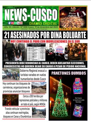 Calaméo - NEWS CUSCO 19 de diciembre 2022