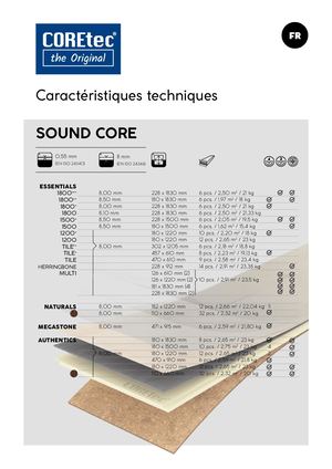 Calaméo - FICHE TECHNIQUE CORETEC SOUNDCORE