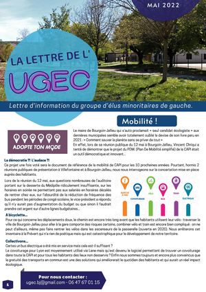 Calaméo - Lettre D'information De L'UGEC - Mai 2022