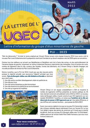 Calaméo - Lettre D'information De L'UGEC - MARS 2022