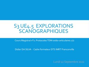 Calaméo - S3 Ue 4 5 Protocoles Ostéo Art 2sur2 Vf