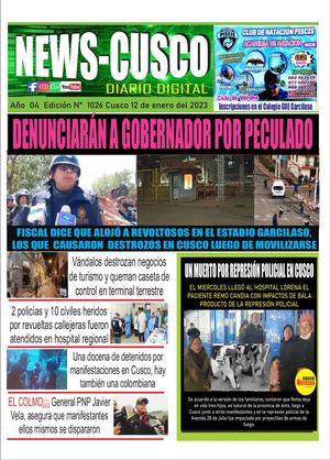 Calaméo - NEWS CUSCO 12 De Enero Del 2023