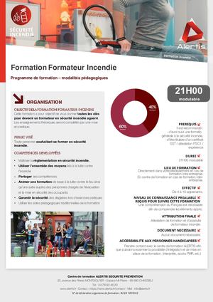 Calaméo - Fiche Programme Formation Formateur Incendie Centre De ...