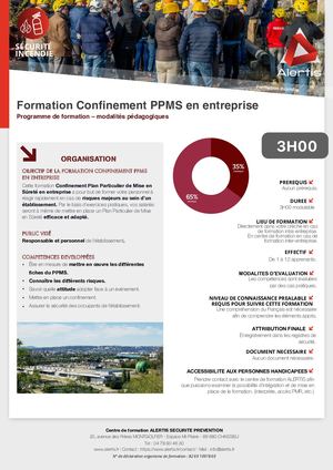 Calaméo - Fiche Programme Formation Confinement Ppms Entreprise Centre ...