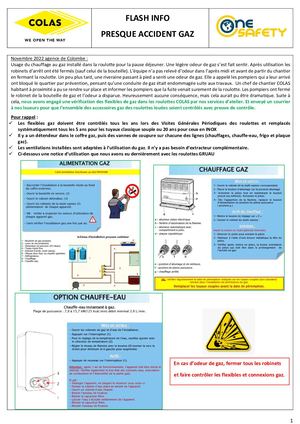 Calaméo - One Safety Presque Accident Gaz
