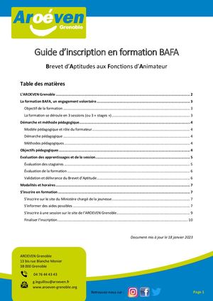 Calaméo - Guide D'inscription En Formation Bafa