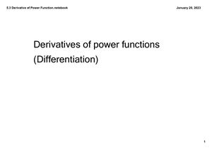 Calaméo - 5 3 Derivative Of Power Functions Complete