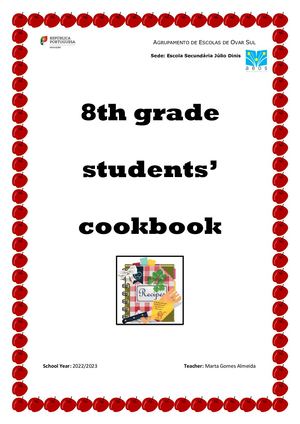 Calaméo - 8th Grade Students' Cookbook