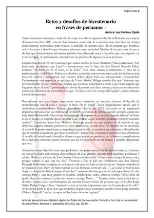 Calaméo - Frases De Peruanos Bicentenario Para 20012023
