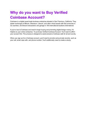 Calaméo - Buy Verified Coinbase Accounts