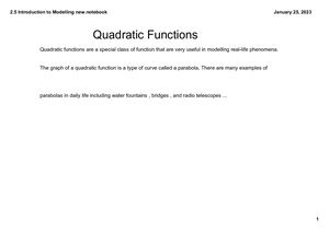 Calaméo - 2 5 Standard Form Quadratic Functions