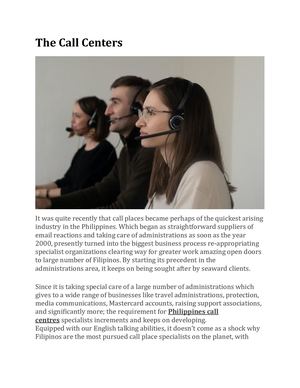 Calaméo - The Call Centers