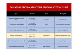 Calaméo - Calendrier Des Competitions Estivales