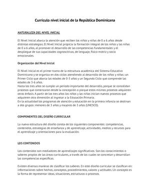 Calaméo - Analisis Del Curriculum Nivel Inicial De La Republica Dominicana