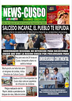Calaméo - NEWS CUSCO 9 De Febrero 2023