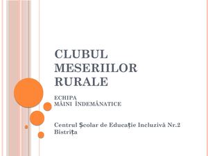 Calaméo - Clubul Meseriilor Rural 2