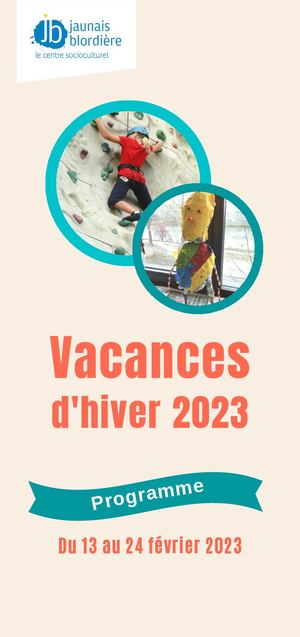 Calaméo - Vacances d'hiver 2023