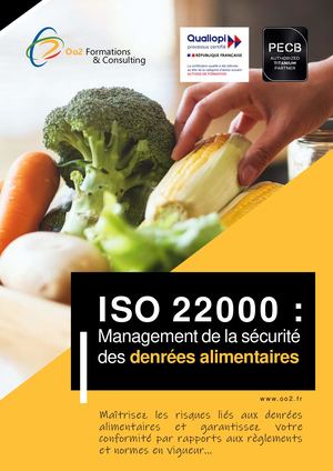 Calaméo - Oo2 Formations: Certifications ISO 22000