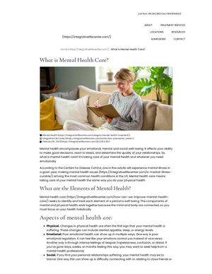 Calaméo - What Are The Elements Of Mental Health