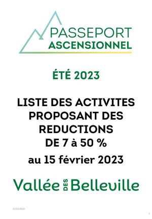 Calaméo - Passeport Ascensionnel 2023 Activités Avec Réductions