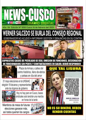 Calaméo - NEWS CUSCO 16 De Febrero 2023