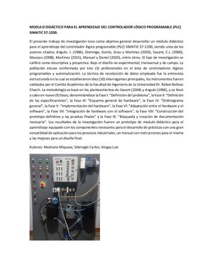 Calaméo - Modulo Didáctico Para El Aprendizaje Del Controlador Lógico ...