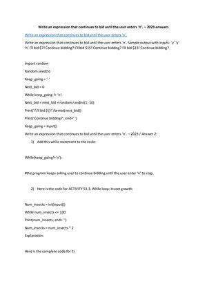 Calaméo - Write An Expression That Continues To Bid Until The User ...