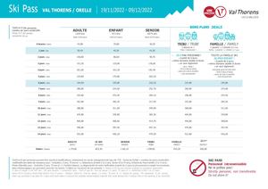 Calaméo - Tarifs Forfaits Val Thorens - Orelle - Hiver 22/23