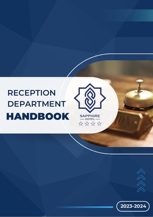 Calaméo - Reception Department Handbook