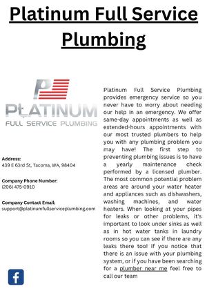 Calaméo - Platinum Full Service Plumbing