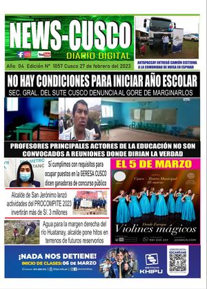 Calaméo - NEWS CUSCO 27 De Febrero 2023