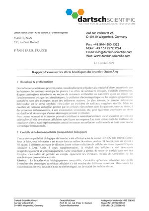 Calaméo - Rapport de test Quant Arq Bracelet Yanoli Français 05102022 ...