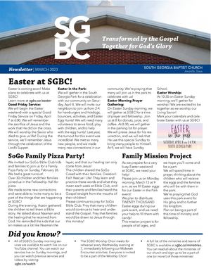 Calaméo - SGBC Newsletter | March 2023