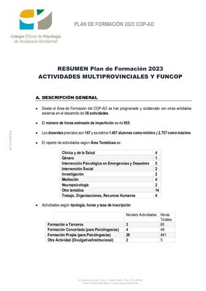 Calaméo - Resumen Plan De Formación 2023 Sscc