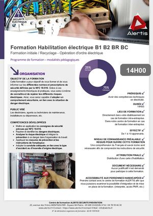 Calaméo - Fiche Programme Formation B1 B2 BR BC Centre De Formation Alertis