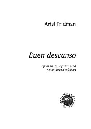 Calaméo - Ariel Fridman - "Buen Descanso"