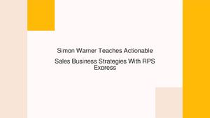 Calaméo - Simon Warner Teaches Actionable Sales Business Strategies ...
