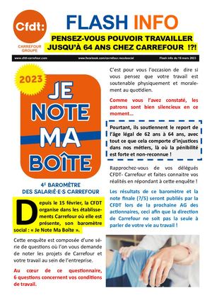 Calaméo - Flash Info Travailler 64 Ans Jnmb 16 Mars 2023