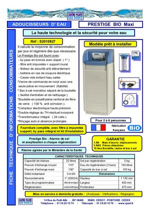 Calaméo - Fiche Produit PRESTIGE BIO